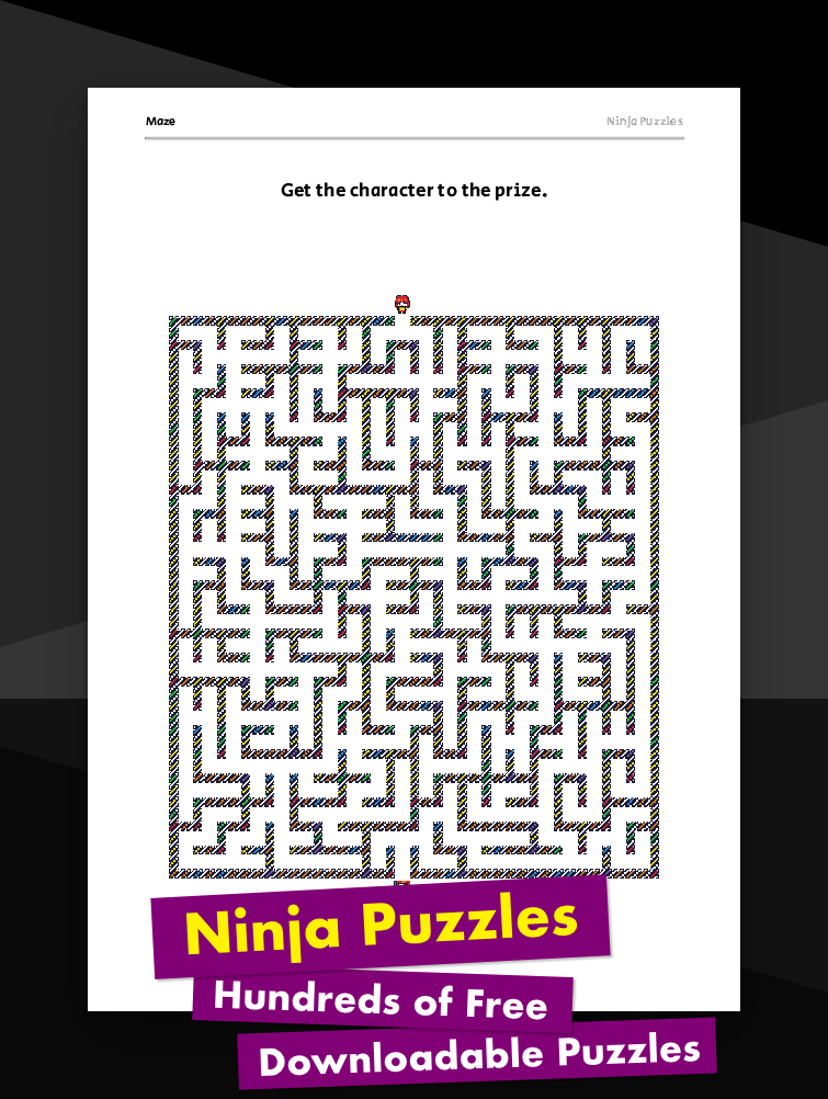 Medium Maze #15 - Free Printable PDF Puzzle