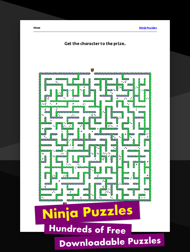 Medium Maze #20 - Free Printable PDF Puzzle