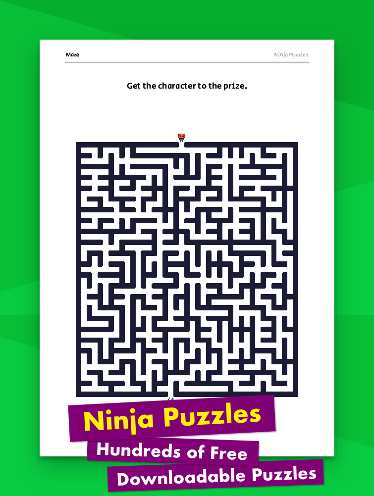 Medium Maze #8 - Free Printable PDF Puzzle