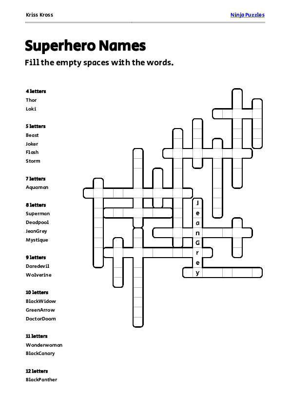 Super Hero Names With Images Superhero Names