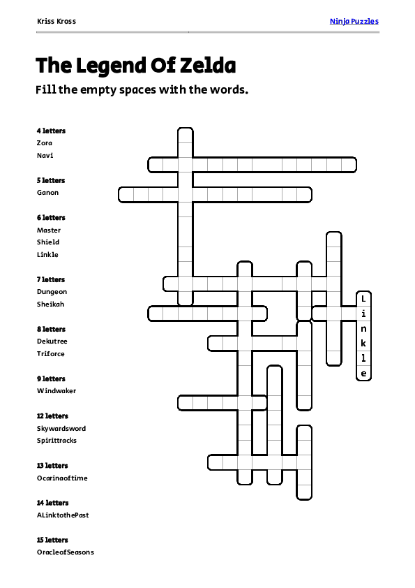 Download The Legend Of Zelda Kriss-Kross PDF