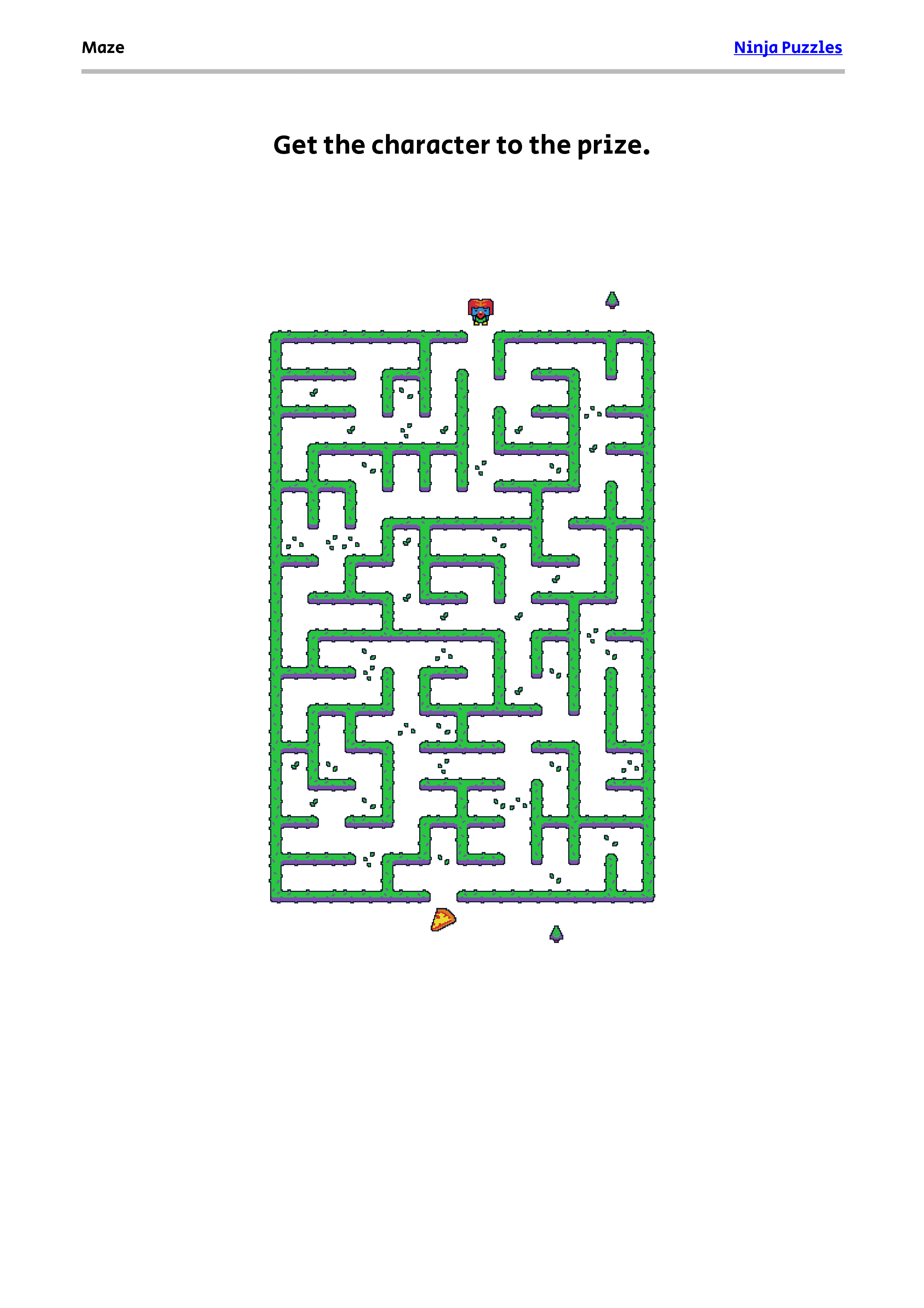 Easy Maze #19 - Free Printable PDF Puzzle