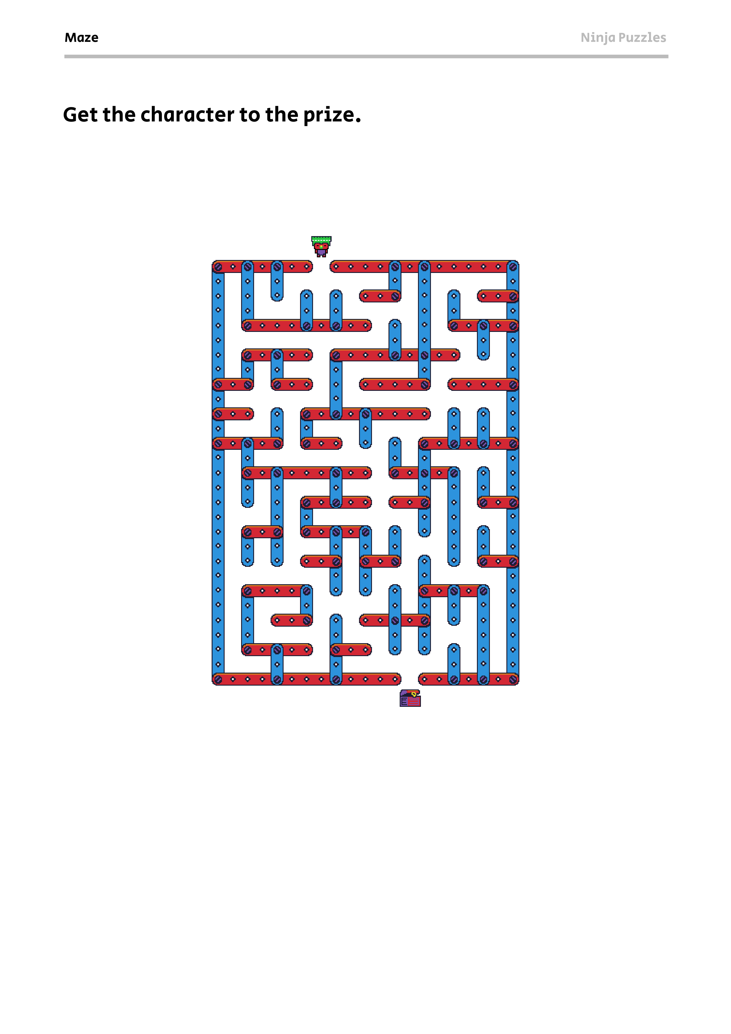 Easy Maze #5 - Free Printable PDF Puzzle