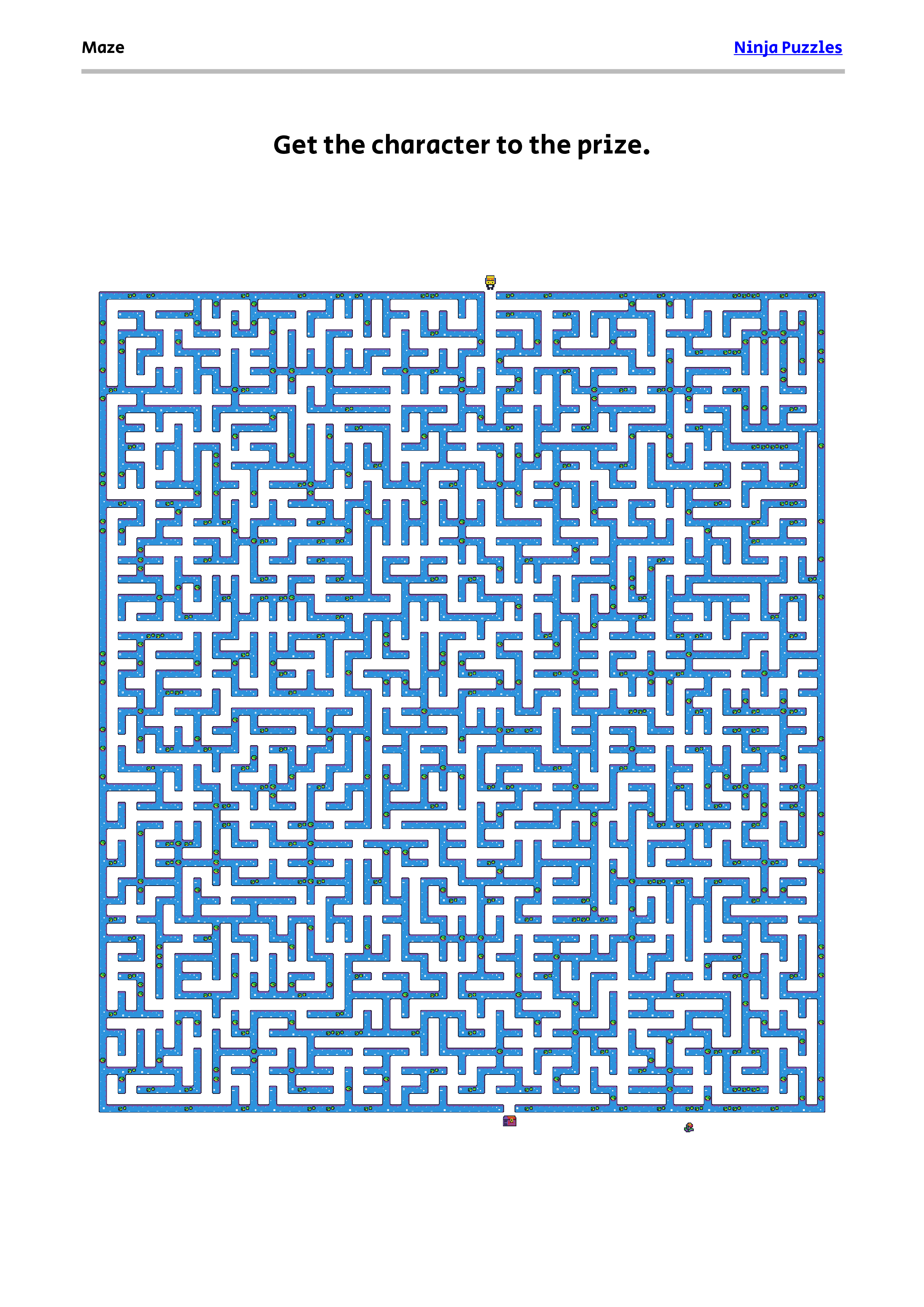 Download Hard Maze #30 Maze PDF Puzzle