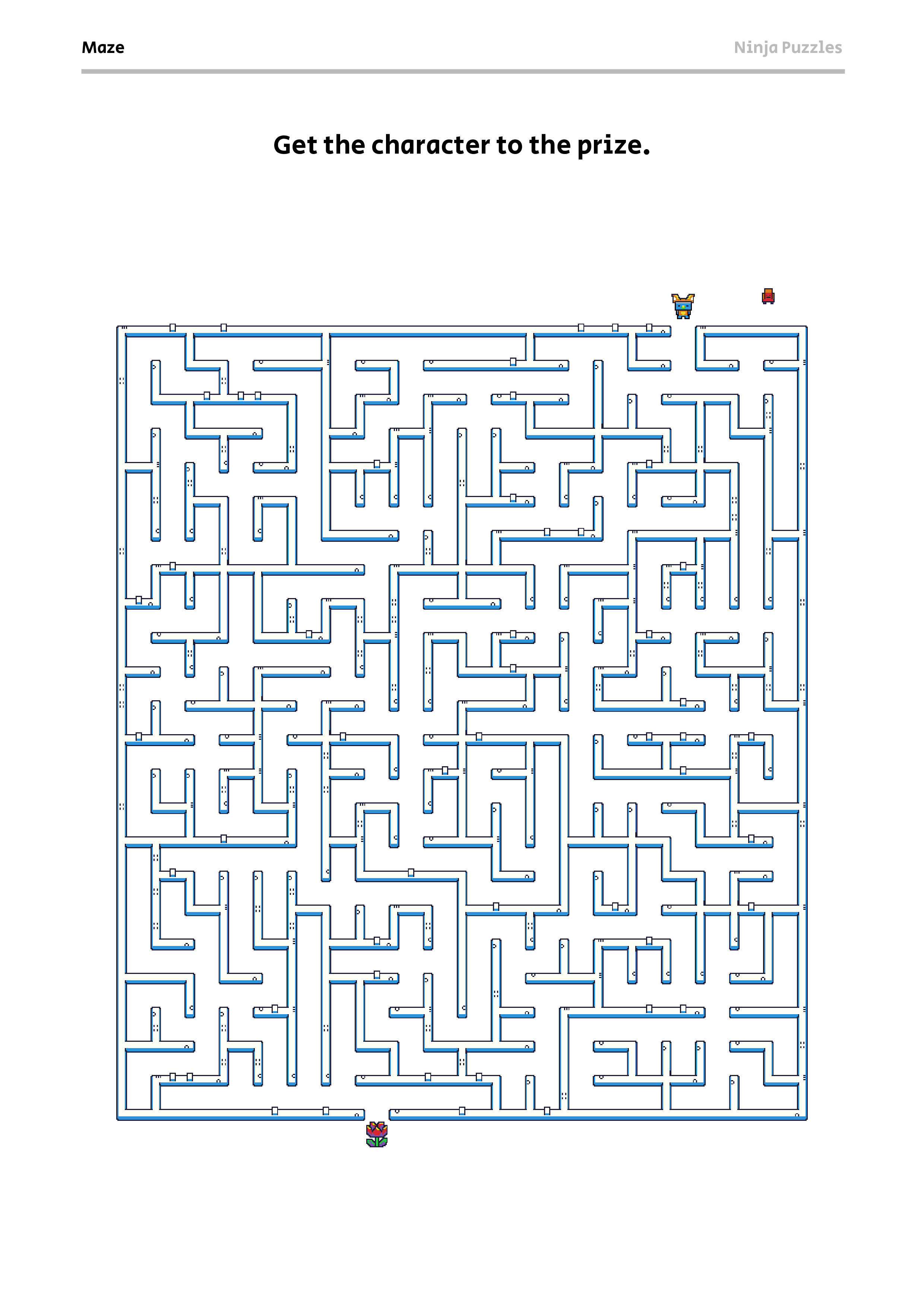 Medium Maze #12 - Free Printable PDF Puzzle