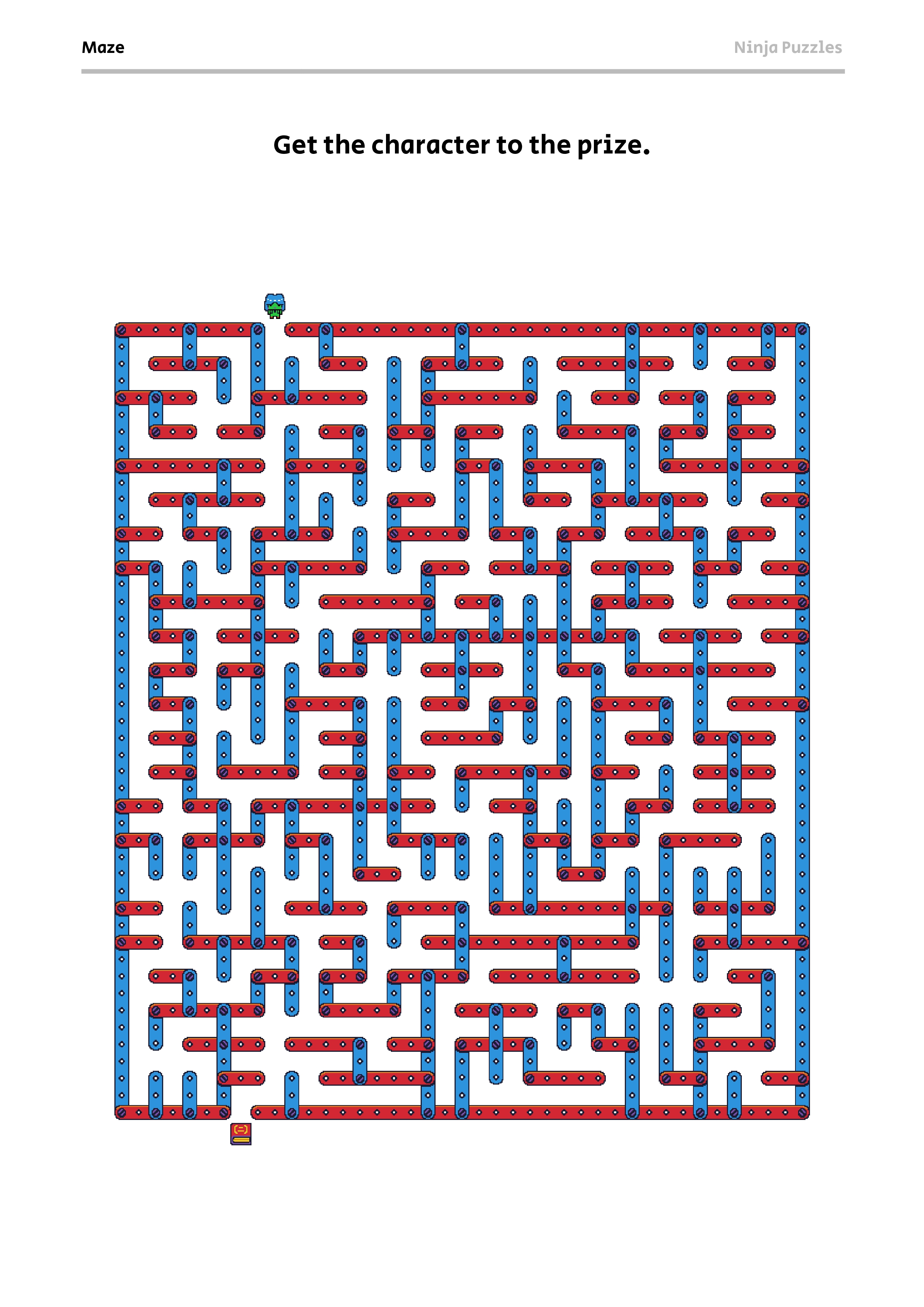 Medium Maze #13 - Free Printable PDF Puzzle