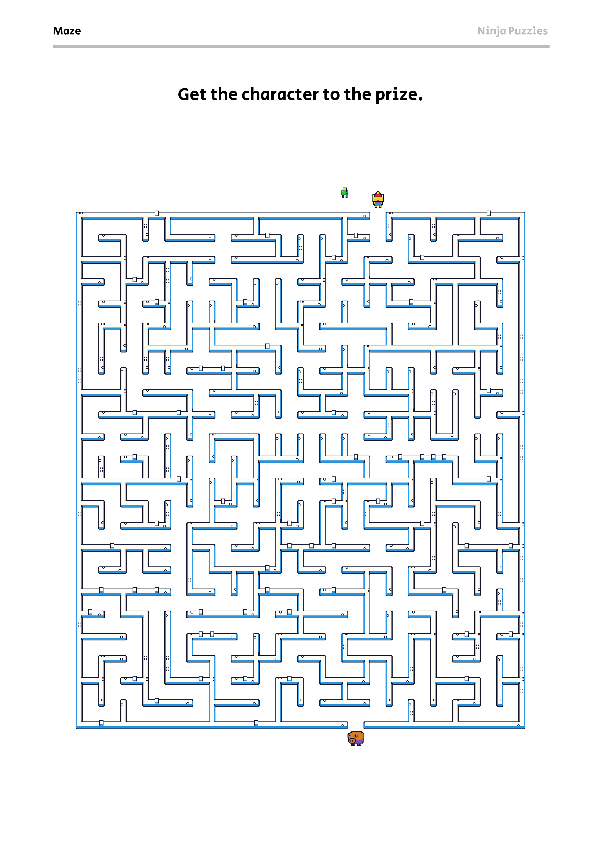Medium Maze #14 - Free Printable PDF Puzzle