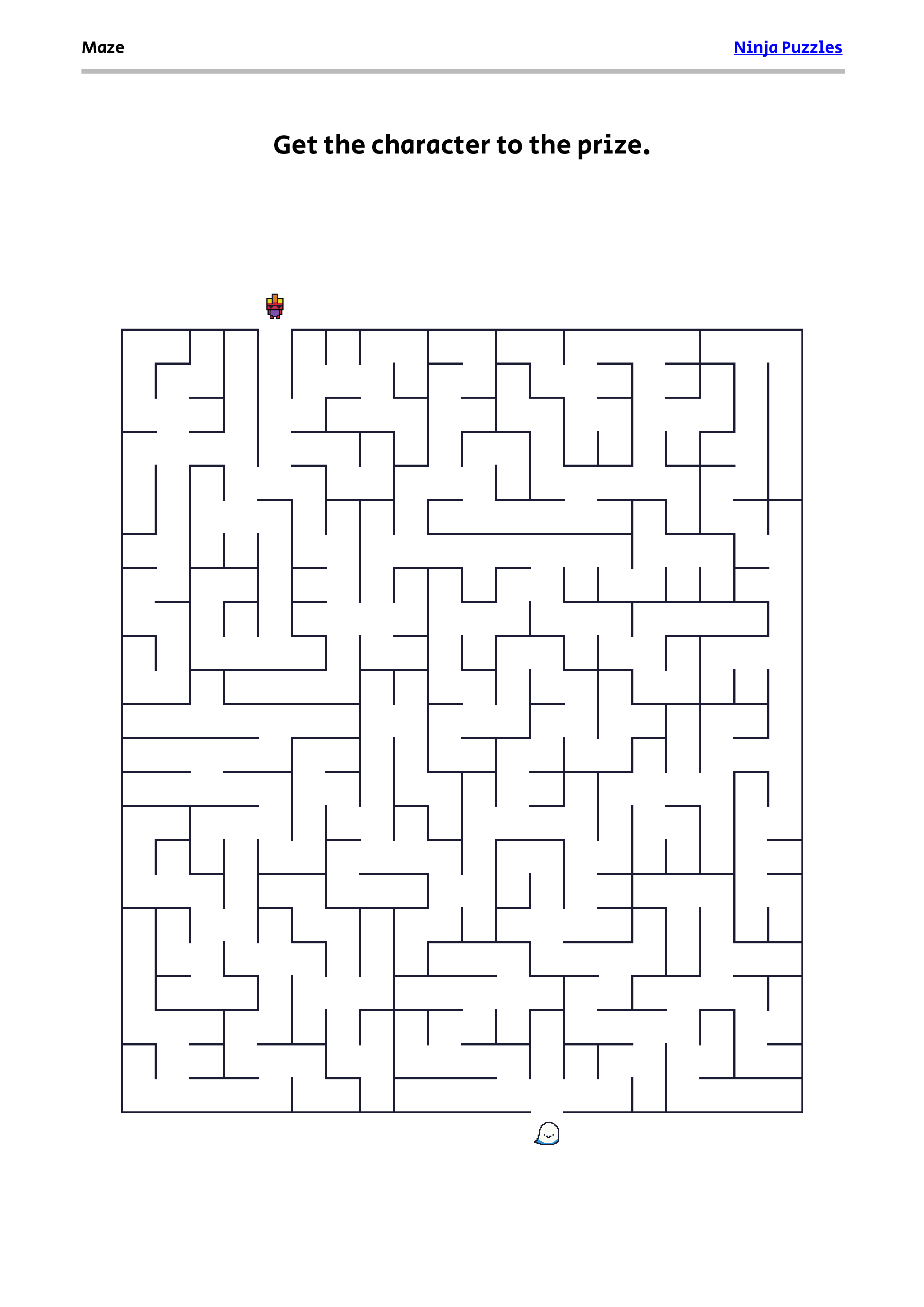 Medium Maze 19 Free Printable Pdf Puzzle