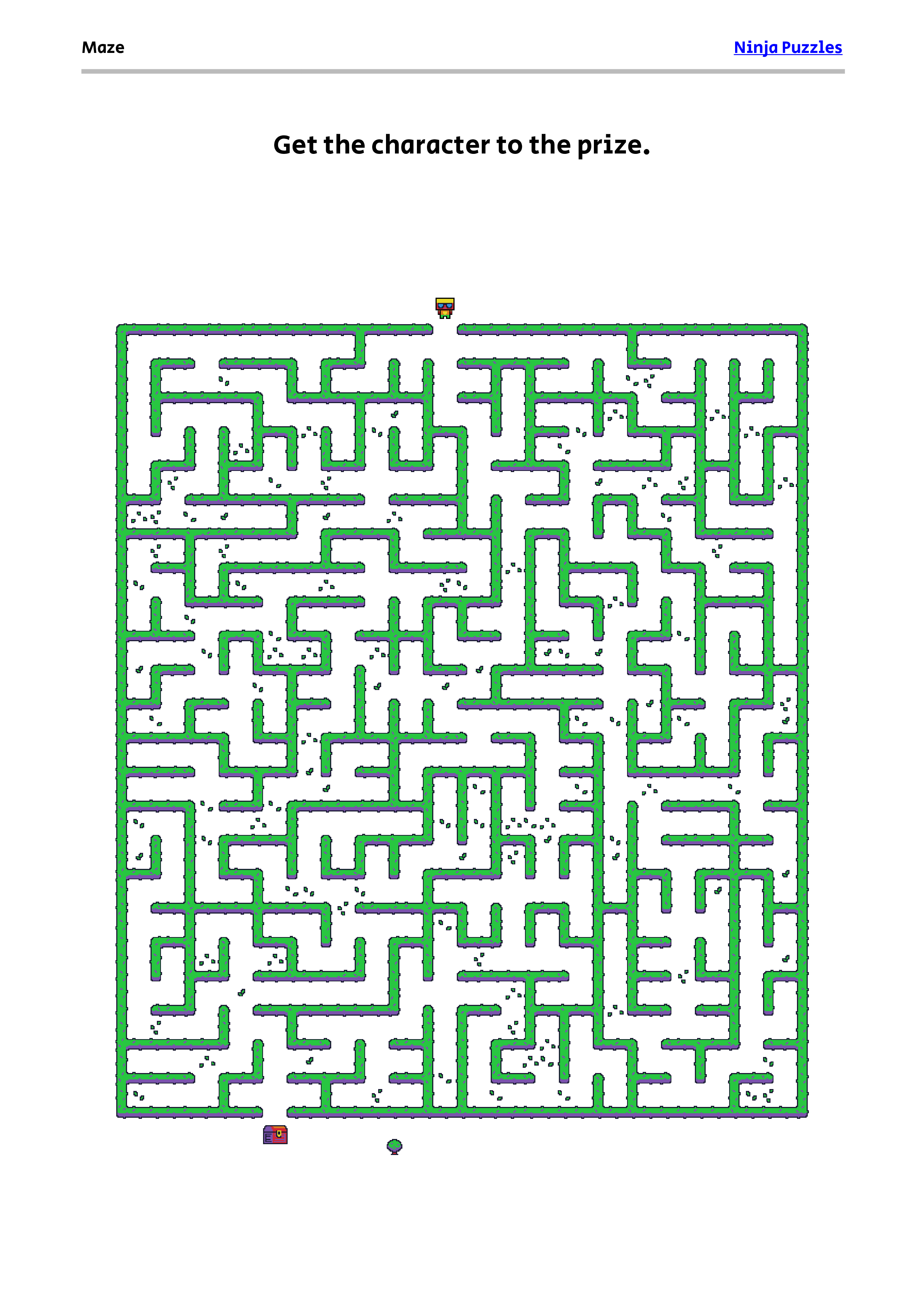 Medium Maze #20 - Free Printable PDF Puzzle