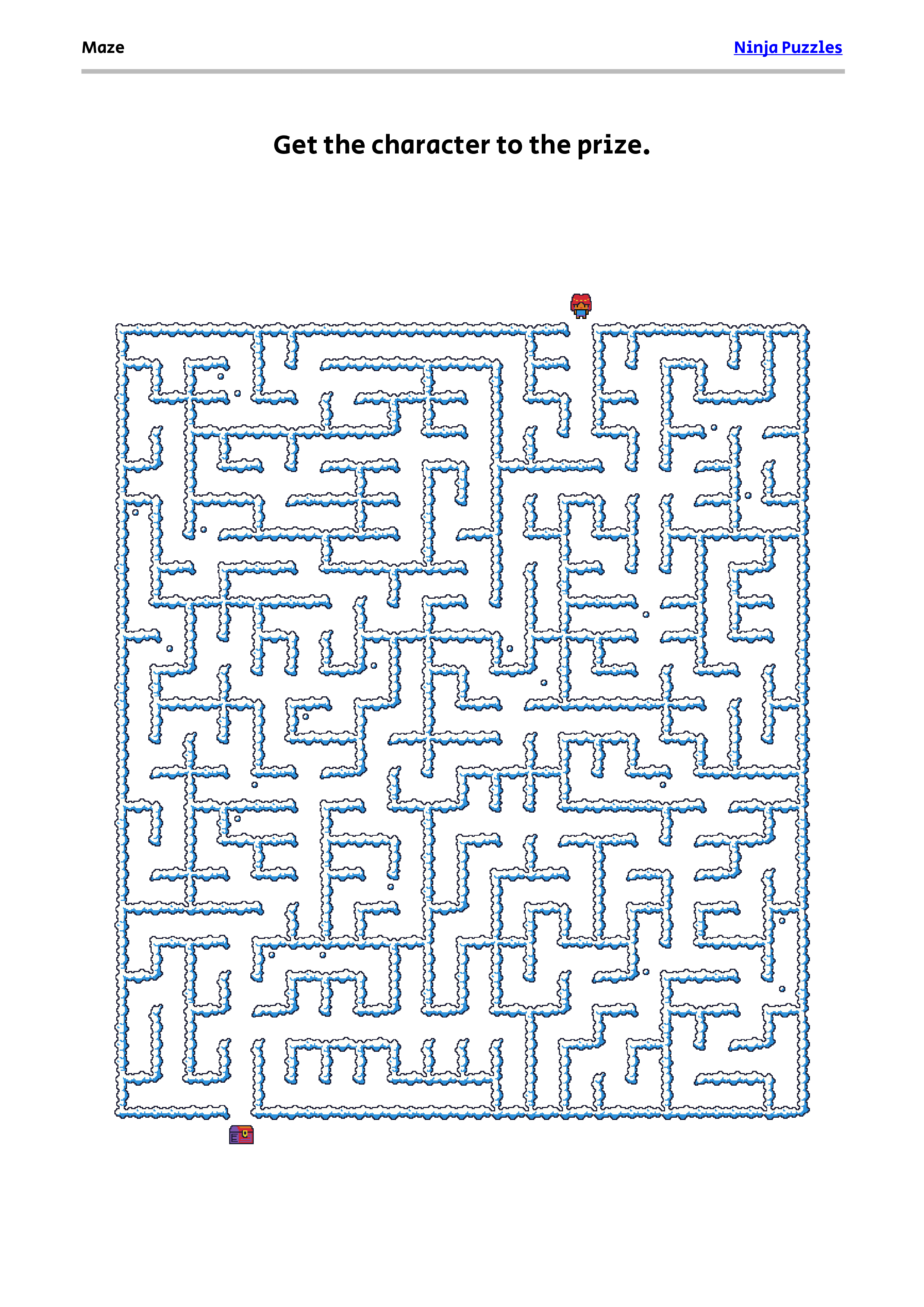 Medium Maze 21 Free Printable Pdf Puzzle