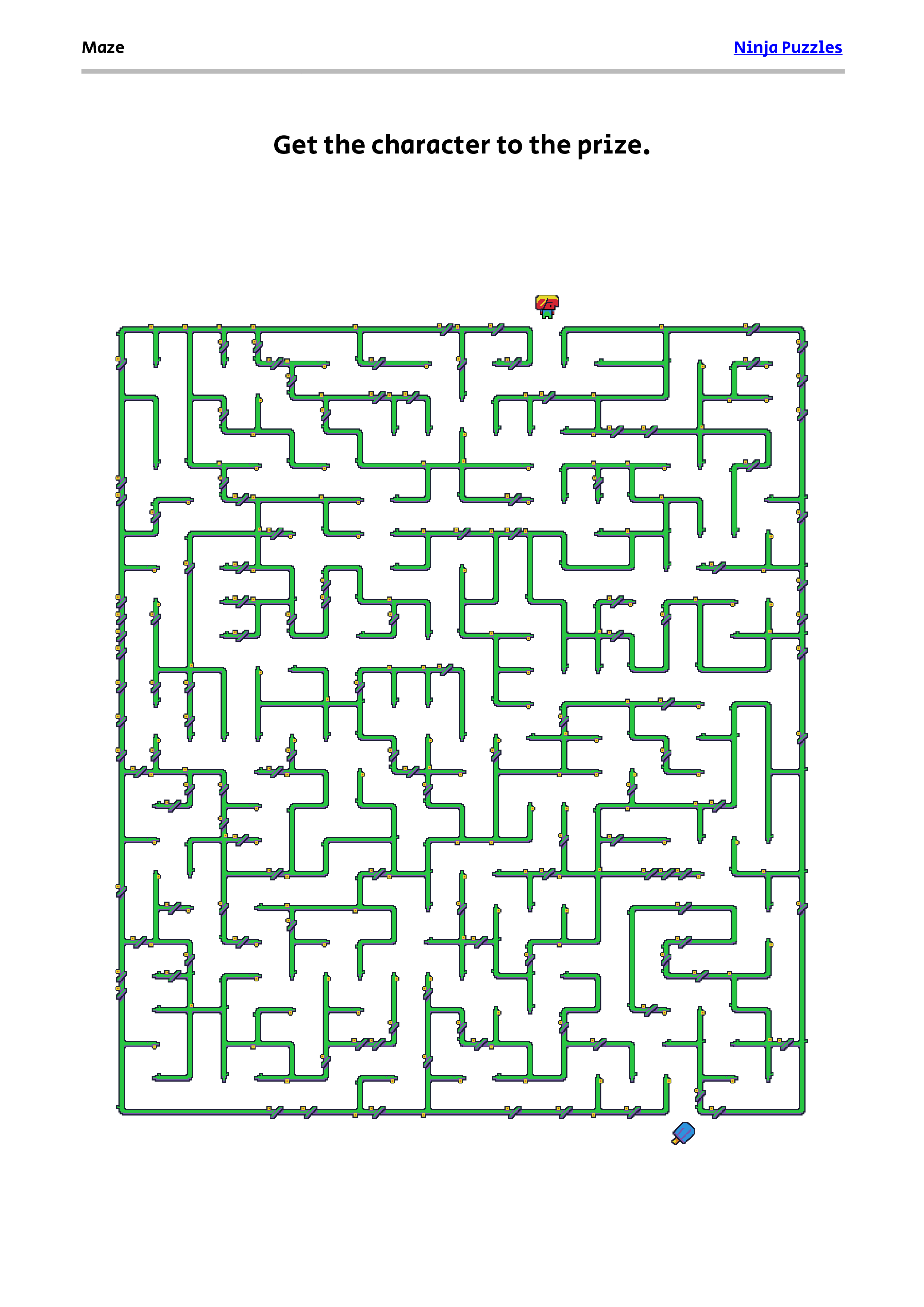 Medium Maze #22 - Free Printable PDF Puzzle