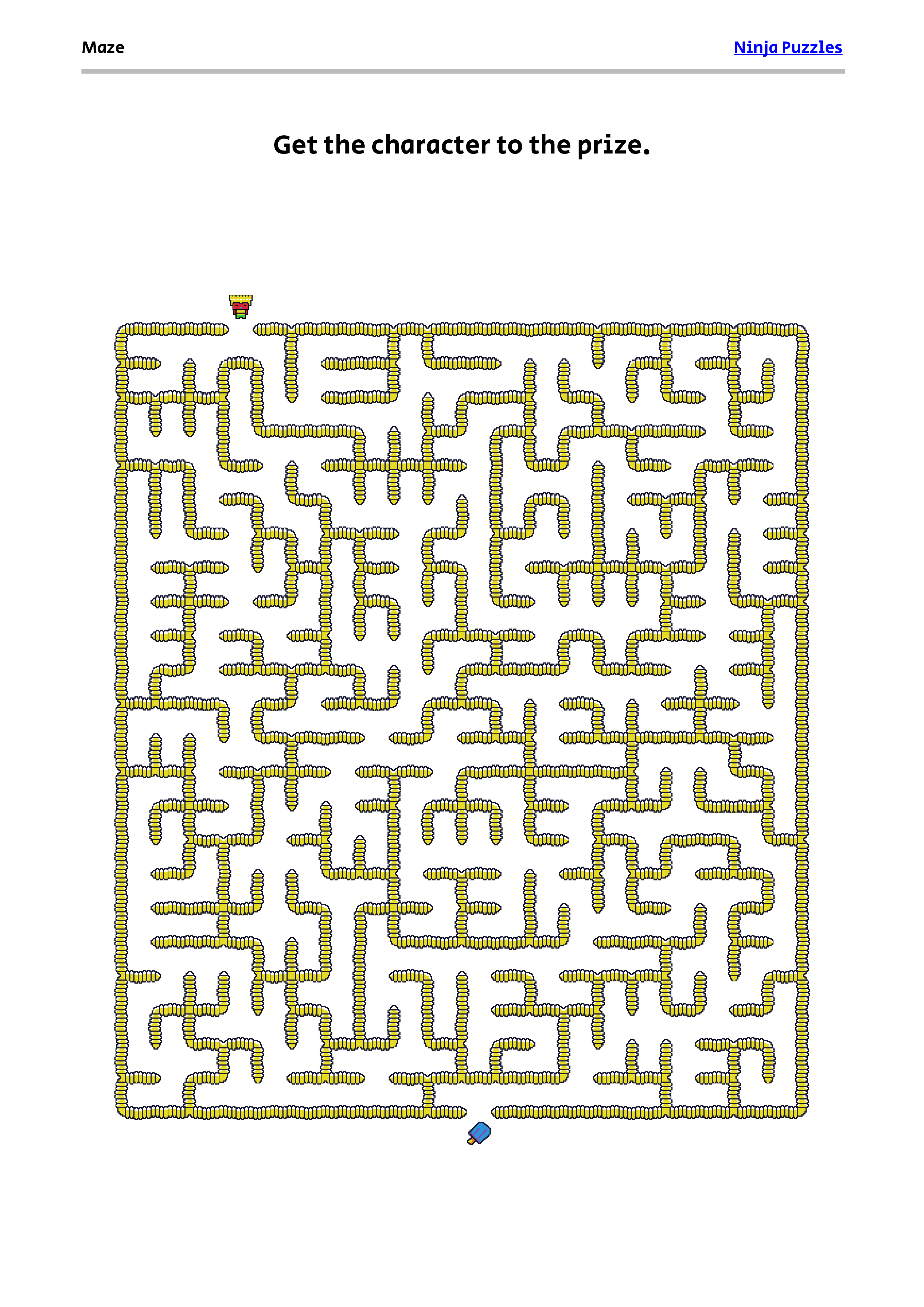 Medium Maze #24 - Free Printable PDF Puzzle