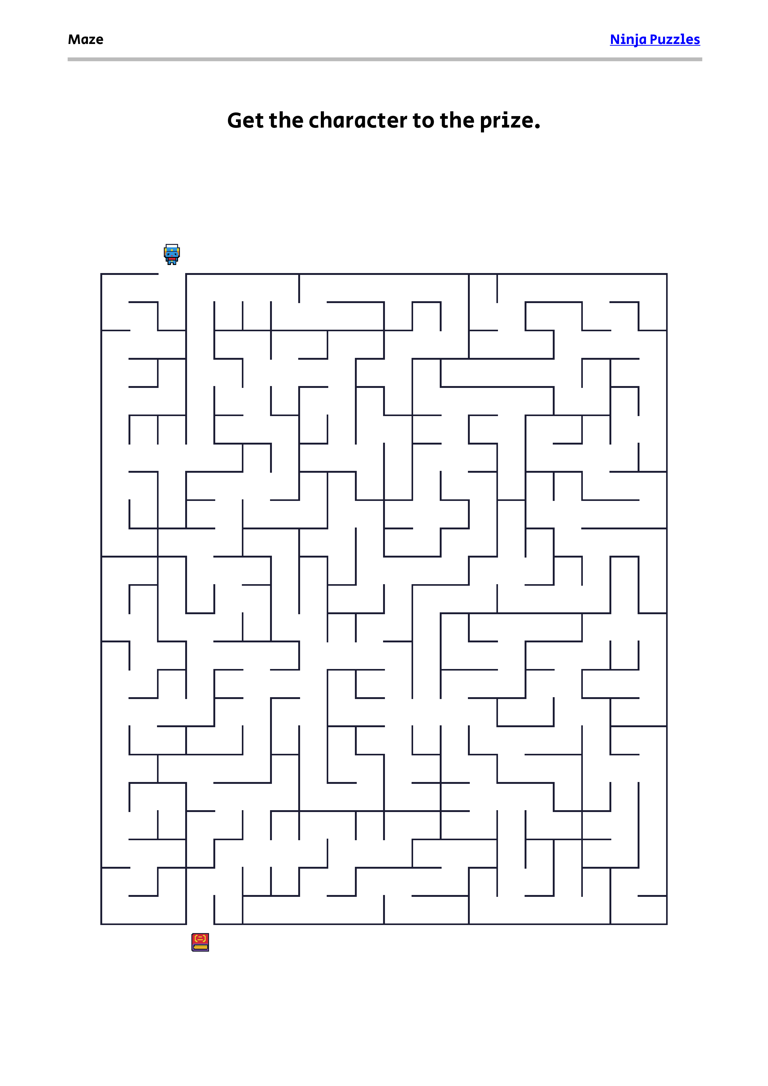 Medium Maze #27 - Free Printable PDF Puzzle