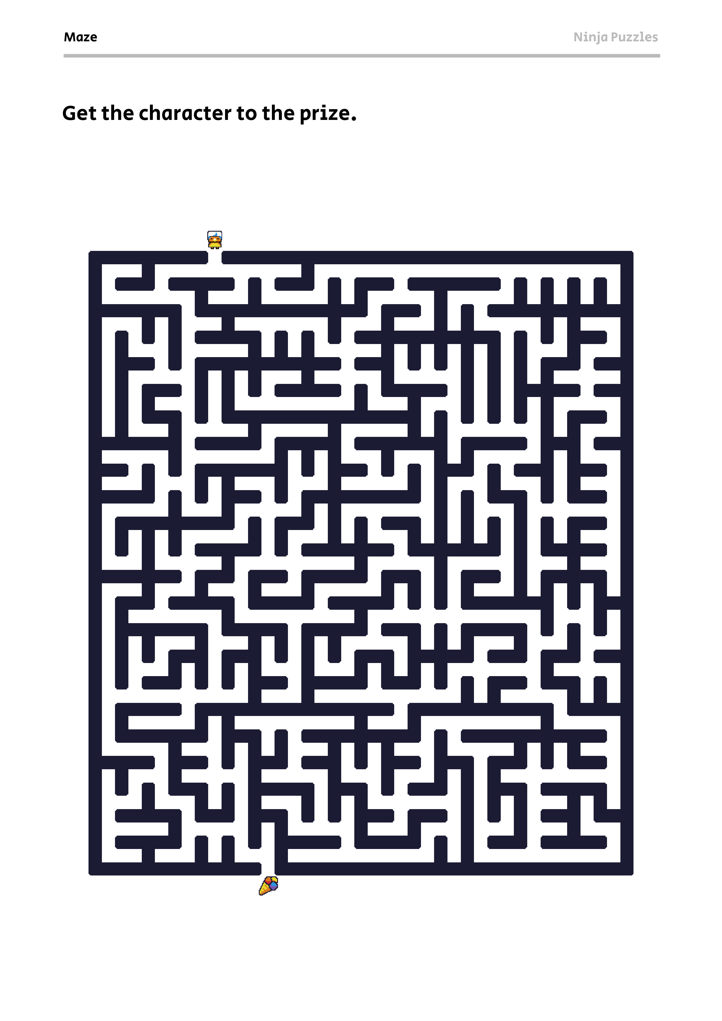 Medium Maze #3 - Free Printable PDF Puzzle