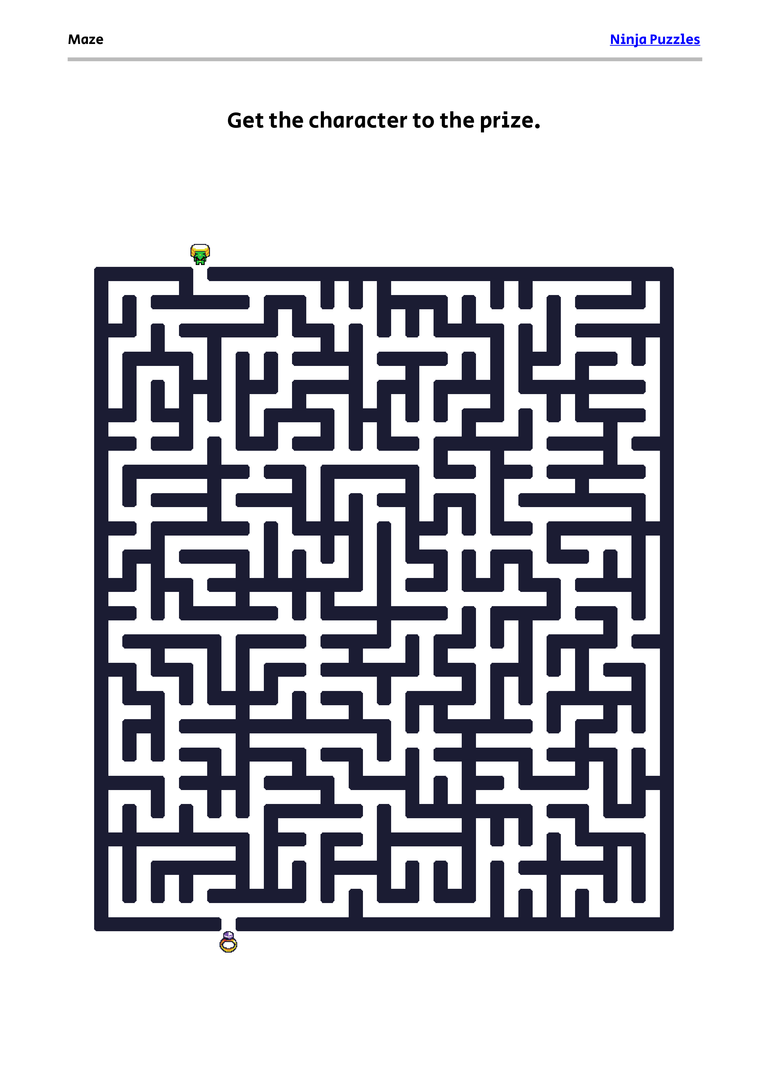Medium Maze #30 - Free Printable PDF Puzzle