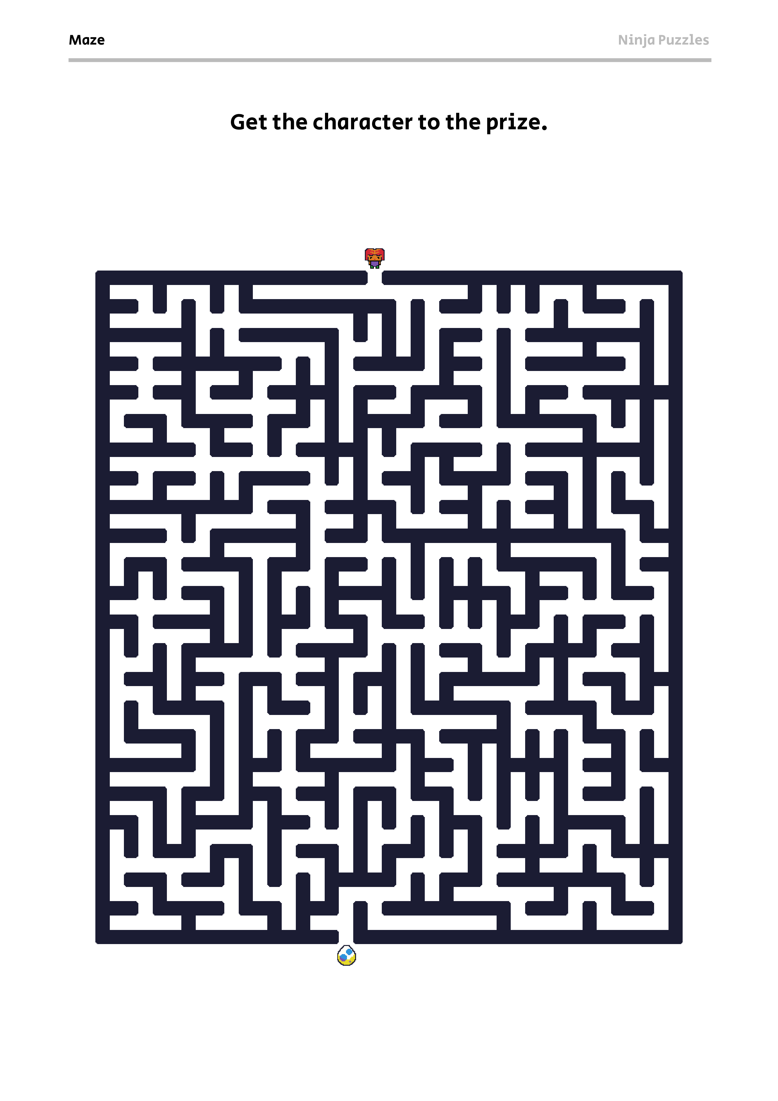 Download Medium Maze #8 Maze PDF Puzzle